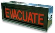 Evacuate Sign Demco D-110